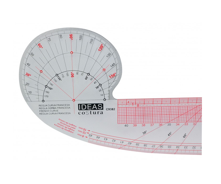 Regla Curva Francesa en cm. - C9382 - eCostura - Máquinas de Coser y ...