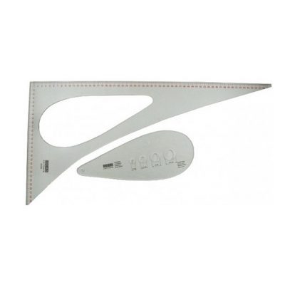Regla Cartabón 60 X 30 cm Hipotenusa curva, Sisa Interior + Regla Sisa ...